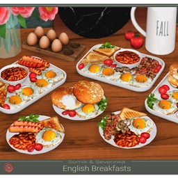 English breakfasts by Somik and Severinka Spanish Translation - Files - The Sims 4 Mods - CurseForge