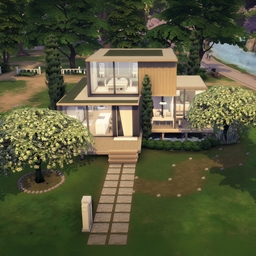 Modern Cube House - The Sims 4 Rooms / Lots - CurseForge