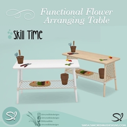 Functional Flower Arranging Table 1💐🌷🌹🌸🌺 - The Sims 4 Build / Buy ...