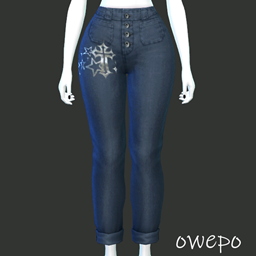 Edgy Cross Denim Pants - The Sims 4 Create a Sim - CurseForge