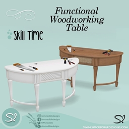 Functional Woodworking Table 2 ⛏️⚒️ - The Sims 4 Build / Buy - CurseForge