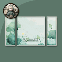 HQ Light Flower Triptych #1 Sellable Extra E Samtuse963 - Files - The Sims 4 Build / Buy ...