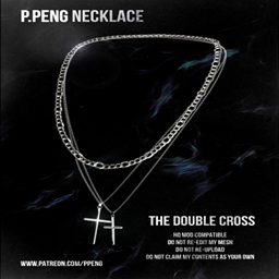 P.PENG ACC NO.7 The Double Cross necklace - The Sims 4 Create a Sim ...