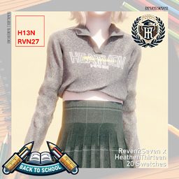Girl's Oversized Cropped Rugby Collar Sweatshirt - The Sims 4 Create a ...