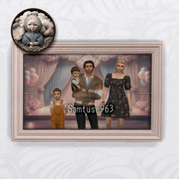 Family Portrait Frame #19 Samtuse963 - File - The Sims 4 Build / Buy ...