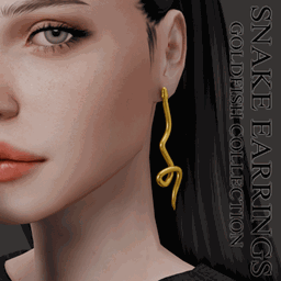 GoldFish Snake Earrings - Files - The Sims 4 Create a Sim - CurseForge