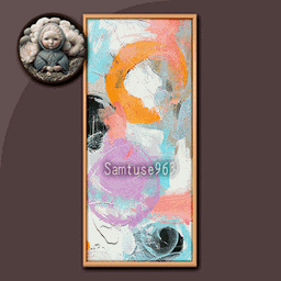 HQ Abstract Modern Long Painting #6 Sellable Samtuse963 - The Sims 4 Build / Buy - CurseForge