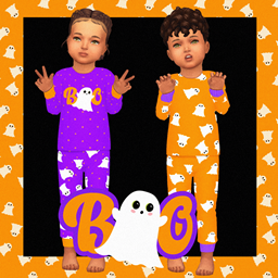 Boo Outfit Toddler HALLOWEEN - Files - The Sims 4 Create a Sim - CurseForge