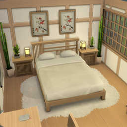 Japanese Bedroom Sims 4