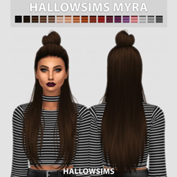 Hair Women Myra by HallowSims - The Sims 4 Create a Sim - CurseForge