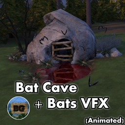 Bat Cave + Bats VFX ~ Animated ~ Halloween ~ - The Sims 4 Build / Buy ...