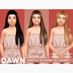 CasualSims - Dawn Hairstyle for Children (With Braids) - File - The ...