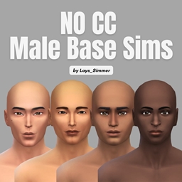 Male Base Sims NO CC - The Sims 4 Sims / Households - CurseForge