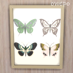 Butterfly & Moth Collection Wall Art - The Sims 4 Build / Buy - CurseForge