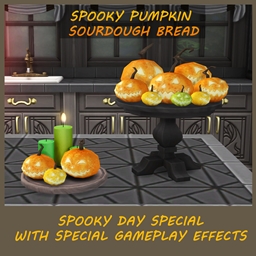 Spooky Pumpkin Sourdough Bread - Gallery - The Sims 4 Mods - CurseForge