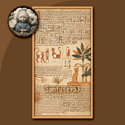 Papyrus Manuscript Long Painting #1 Sellable Extra D Samtuse963 - The ...