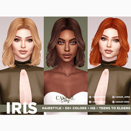 CasualSims - Iris Hairstyle - Females - The Sims 4 Create a Sim ...