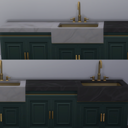 Recolor: Life & Death Grim Countertops + Sink - Gallery - The Sims 4 ...