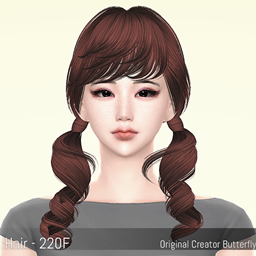 Korean Hair 220F - File - The Sims 4 Create a Sim - CurseForge