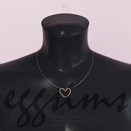 [EGGSIMS] Simple heart necklace - File - The Sims 4 Create a Sim ...