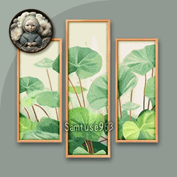 HQ Minimalist Plant Triptych #2 Sellable Extra B Samtuse963 - Gallery - The Sims 4 Build / Buy ...