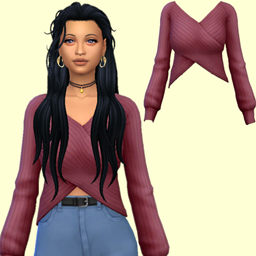 Cris Cross Sweater - Gallery - The Sims 4 Create a Sim - CurseForge