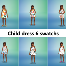 Child dress robe fleurie - The Sims 4 Create a Sim - CurseForge