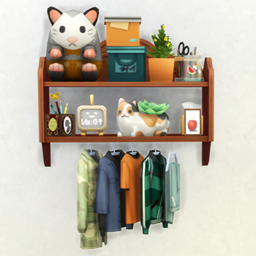 Empty Shelf from '' Storybook Nursery Kit '' with extra clutter spaces ...