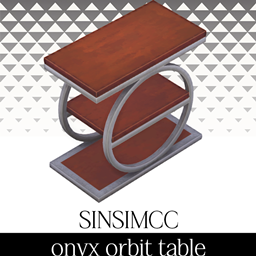 Onyx Collection | Orbit Table | Many Custom Decoration Slots - The Sims ...