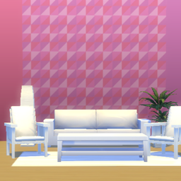 Geometric Pattern Wallpaper Triangles - Gallery - The Sims 4 Build ...