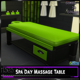 Recolors: Spa Day Massage Table - Gallery - The Sims 4 Build / Buy ...