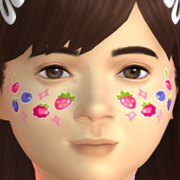 Kawaii stickers face paint - The Sims 4 Create a Sim - CurseForge