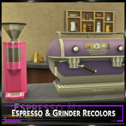 Recolors: Espresso Machine & Grinders - The Sims 4 Build / Buy - CurseForge