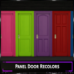 Recolors: Panel Door Recolors - File - The Sims 4 Build / Buy - CurseForge