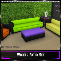 Recolors: Wicker Patio Set - The Sims 4 Build / Buy - CurseForge