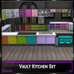 Recolors: Vault Kitchen Set - Files - The Sims 4 Build / Buy - CurseForge
