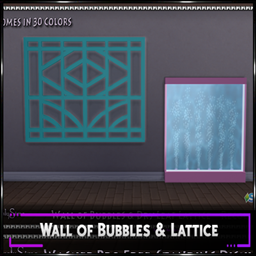 Recolors: Wall of Bubbles & Dry Leaf Lattice - Gallery - The Sims 4 ...
