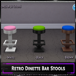 Recolors: Retro Dinette Bar Stools - The Sims 4 Build / Buy - CurseForge