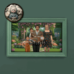 Family Portrait Frame #23 Garden Party Samtuse963 - The Sims 4 Build ...