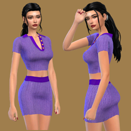CASUAL TWO PIECE SET MERGED - The Sims 4 Create a Sim - CurseForge