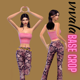 VIVALA TIMELESS BASE CROP Added colors - The Sims 4 Create a Sim ...