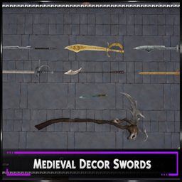 Medieval Decor Swords - TSMC Decor Swords.zip - The Sims 4 Build / Buy ...