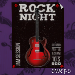 Rock Night Jam Poster - Gallery - The Sims 4 Build / Buy - CurseForge