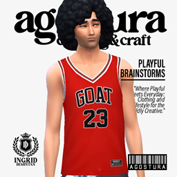 IDxA Basketball Jersey GOAT - The Sims 4 Create a Sim - CurseForge