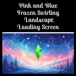 Pink and Blue Frozen Swirling Fantasy Landscape Loading Screen - The ...