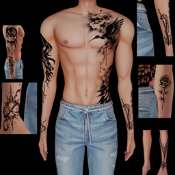 Male tattoos #18 - The Sims 4 Create a Sim - CurseForge