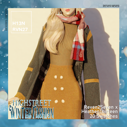 Women's Blown Up Outerwear Winter Overcoat with Scarf - The Sims 4 ...