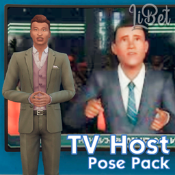 TV Host - Pose Pack - The Sims 4 Mods - CurseForge