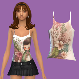 Teen Sleeping Child Tank Top - The Sims 4 Create a Sim - CurseForge