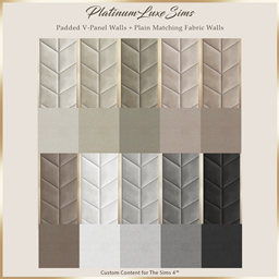 Download Padded V-Panel Walls + Plain Matching Fabric Walls - The Sims ...